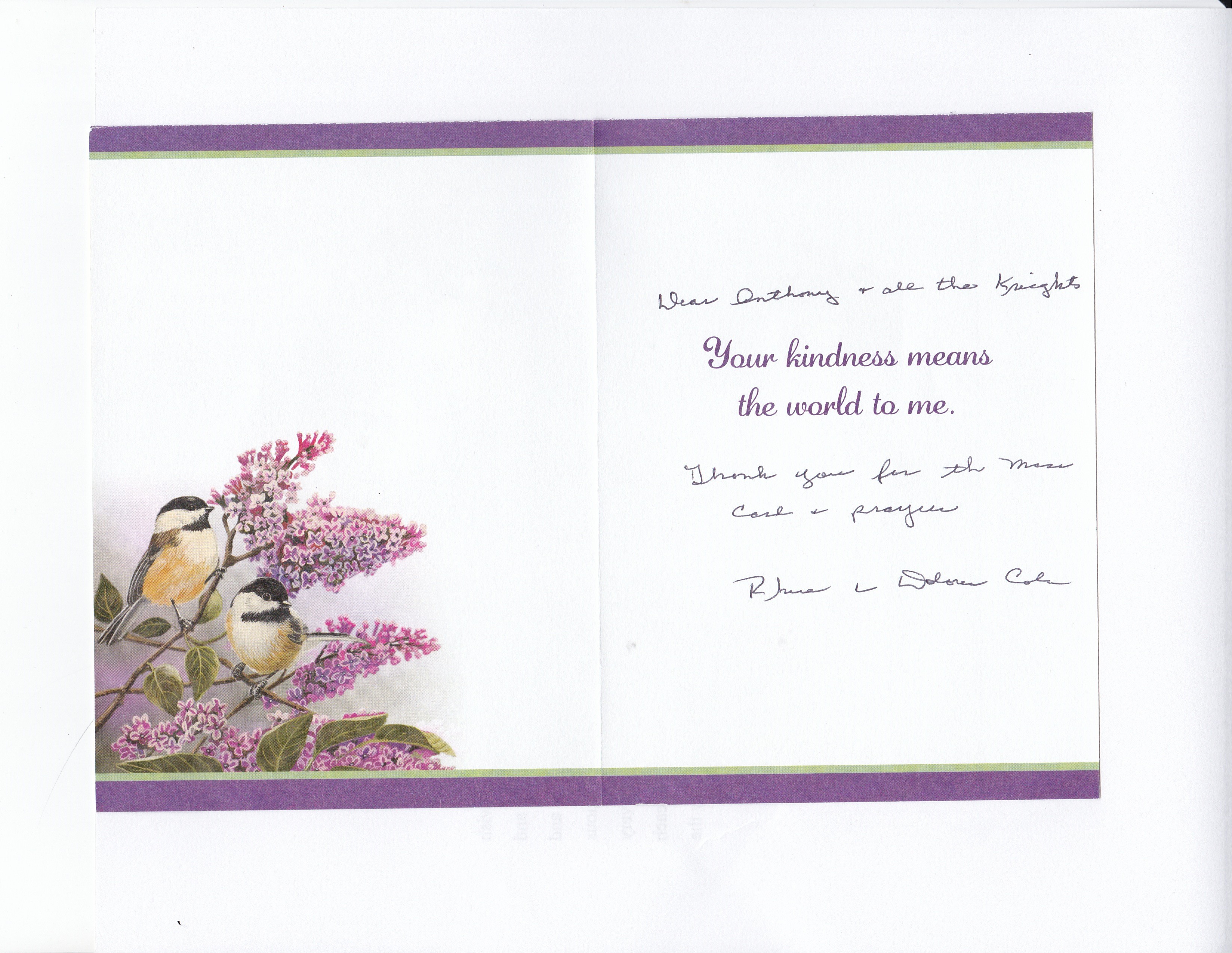 Appreciation – Knights of Columbus Council 9715